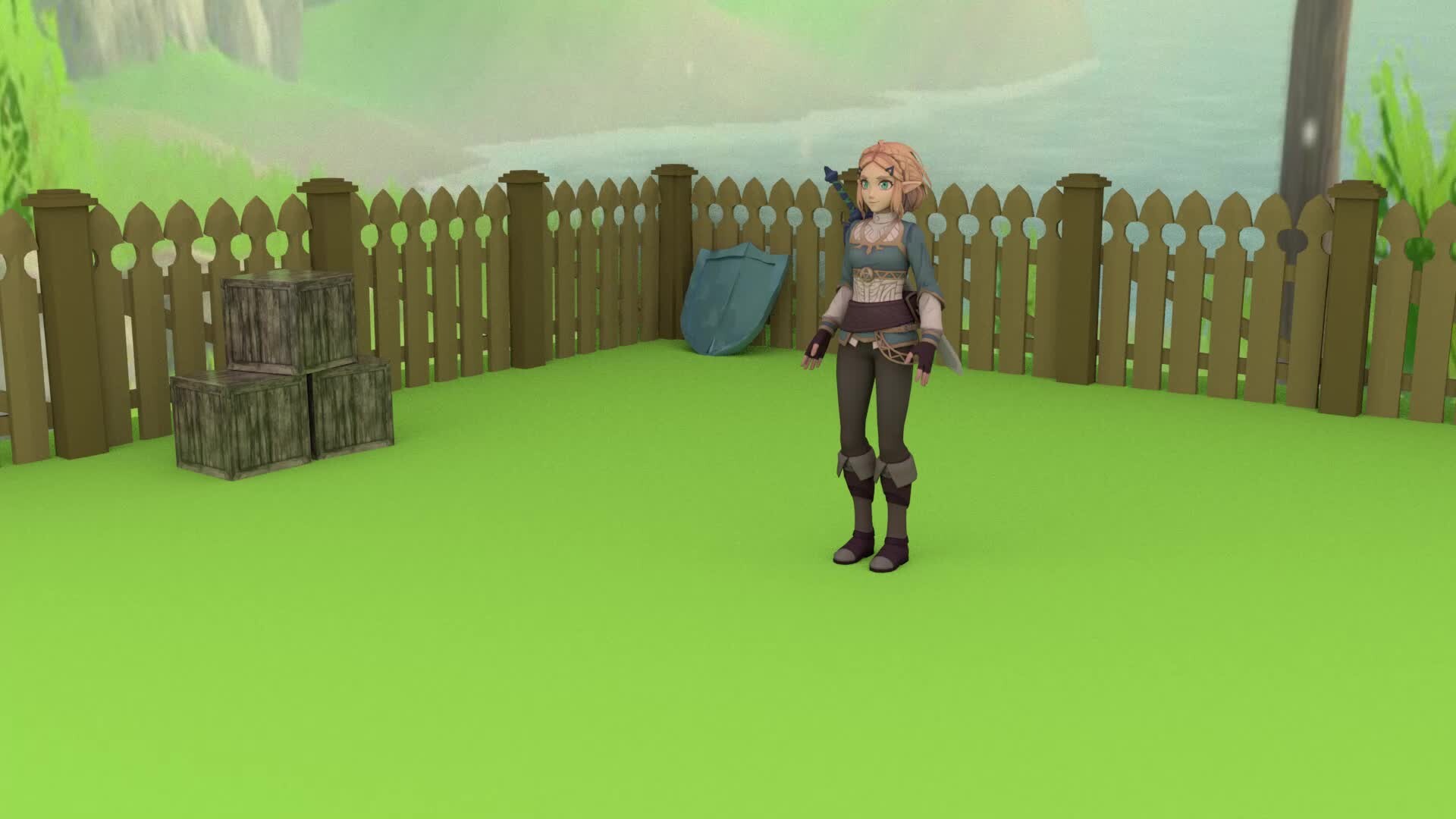 ArtStation - Zelda Sword Walk (2021)