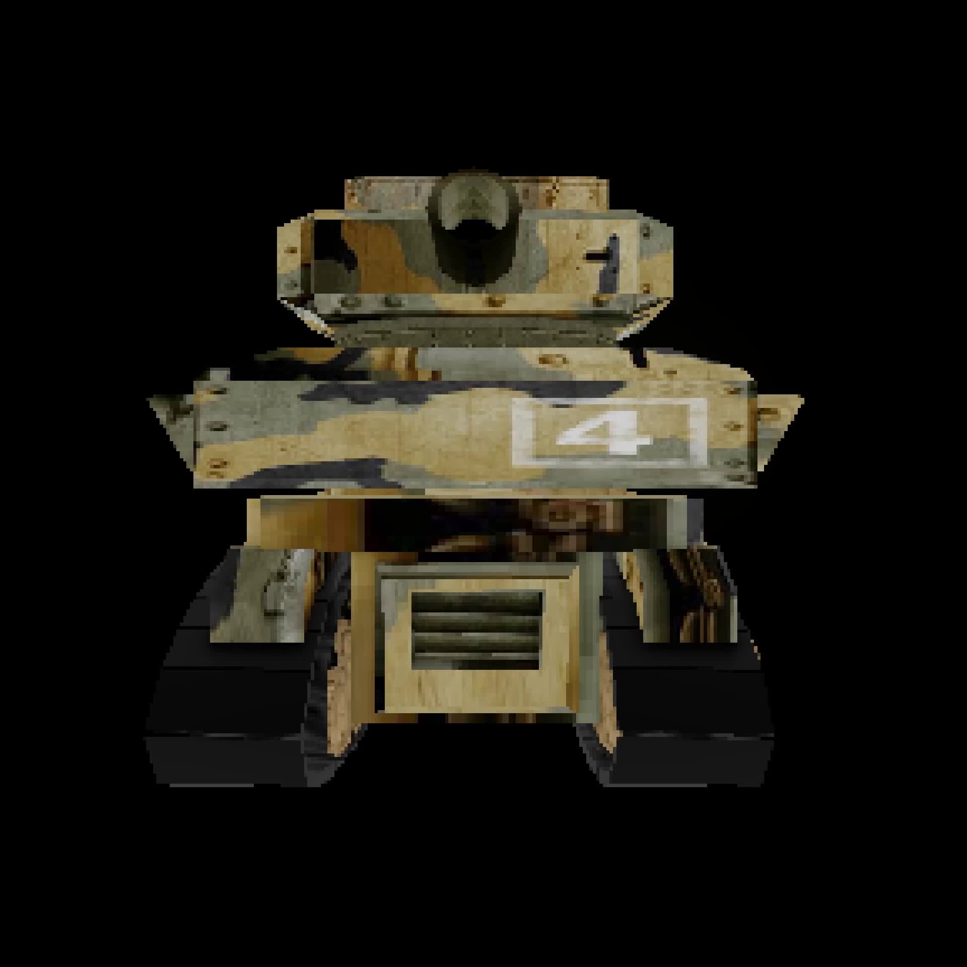 ArtStation - tank wire frame