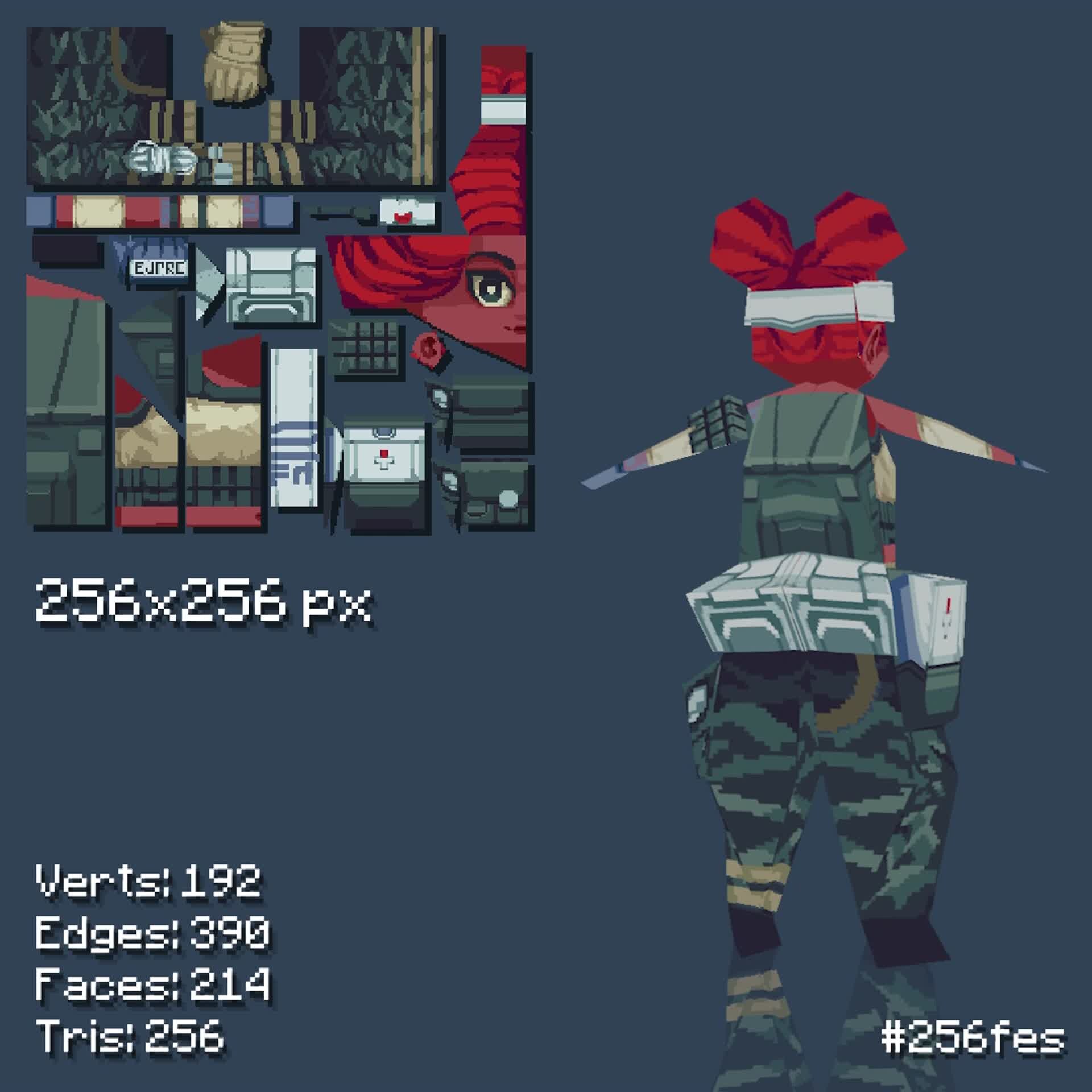 ArtStation - Low poly 256fes Challenge - Lifeline from Apex Legends