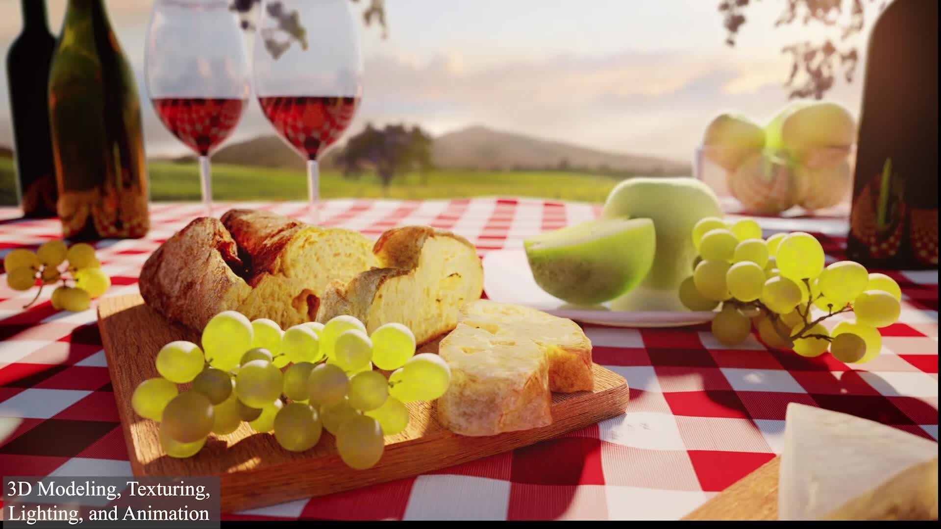 ArtStation - CGI table transition to different CGI table