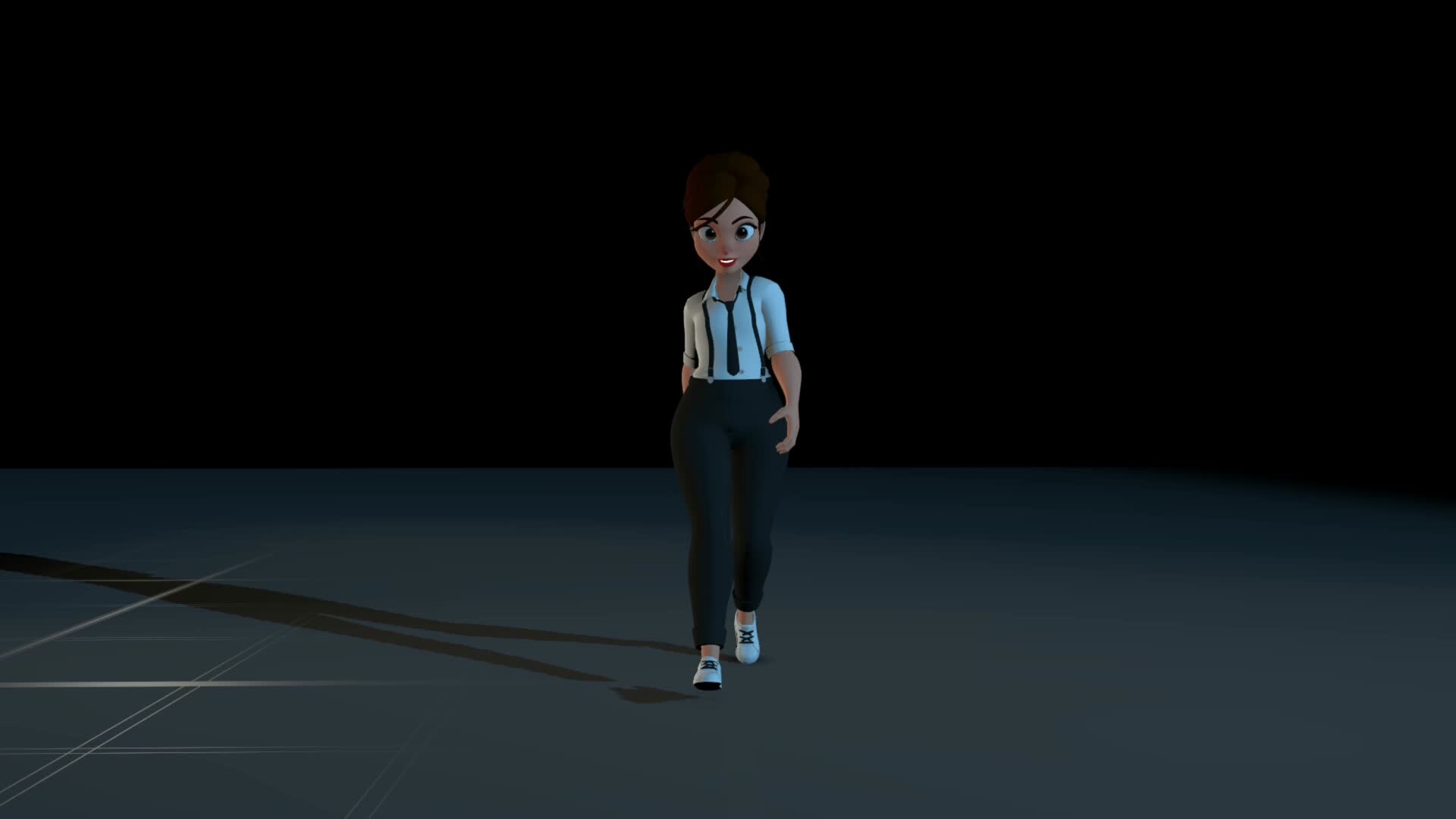 ArtStation - Waitress Walk Cycle - 3D Animation - Autodesk Maya