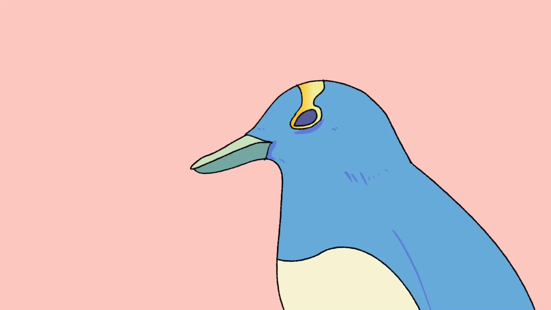 ArtStation - penguin thinking