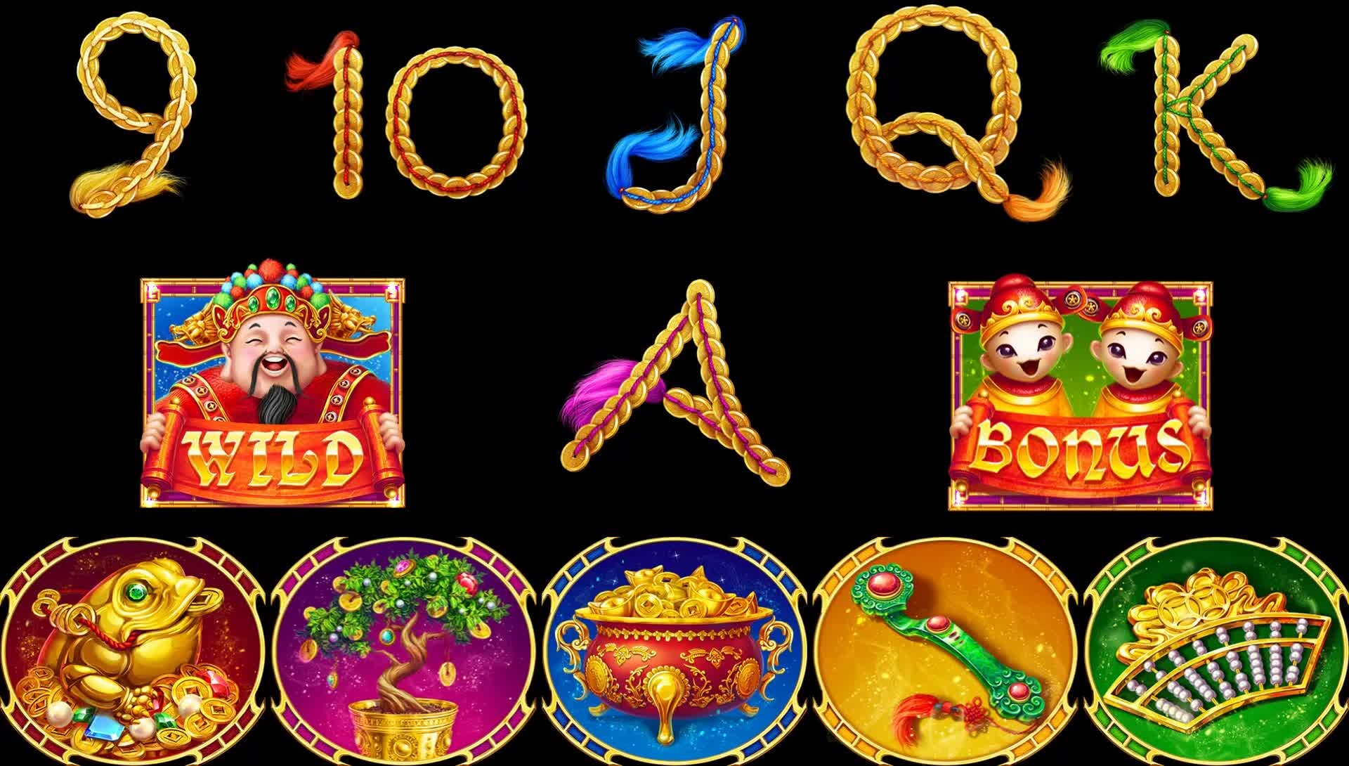 ArtStation - Chinese themed slot game - Set of Symbols animation
