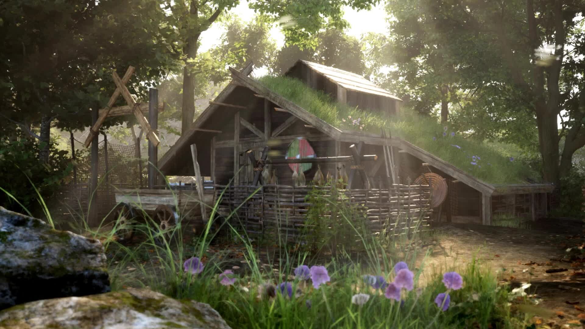 ArtStation - Enchanted Pathways: A Valhalla Odyssey Environment art