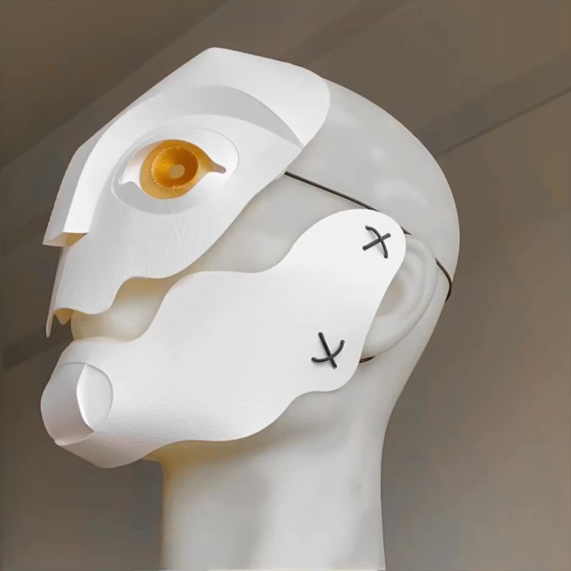 ArtStation - Paper craft kit mask "P3" in preparation for release. I ...