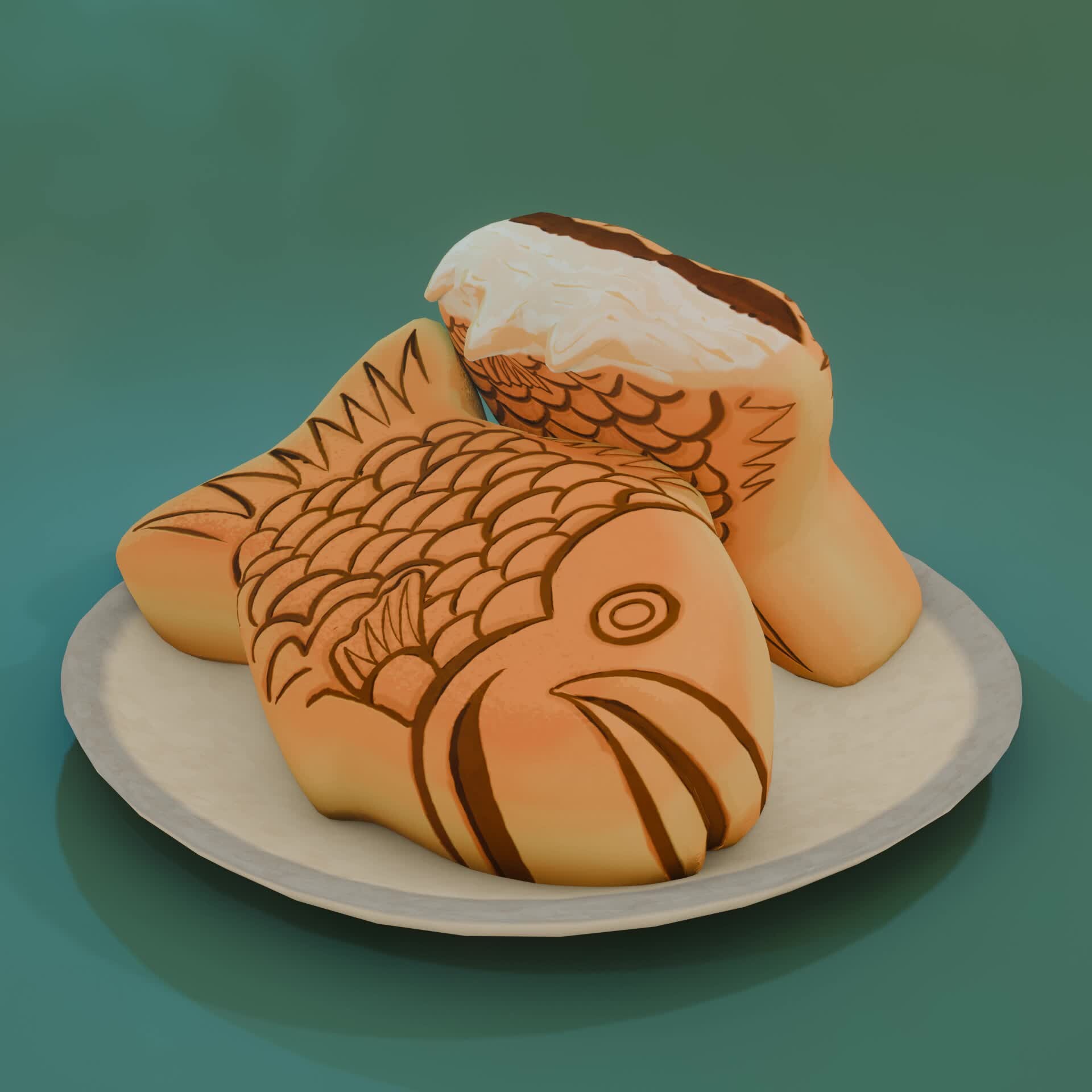 ArtStation - samanco fish ice cream