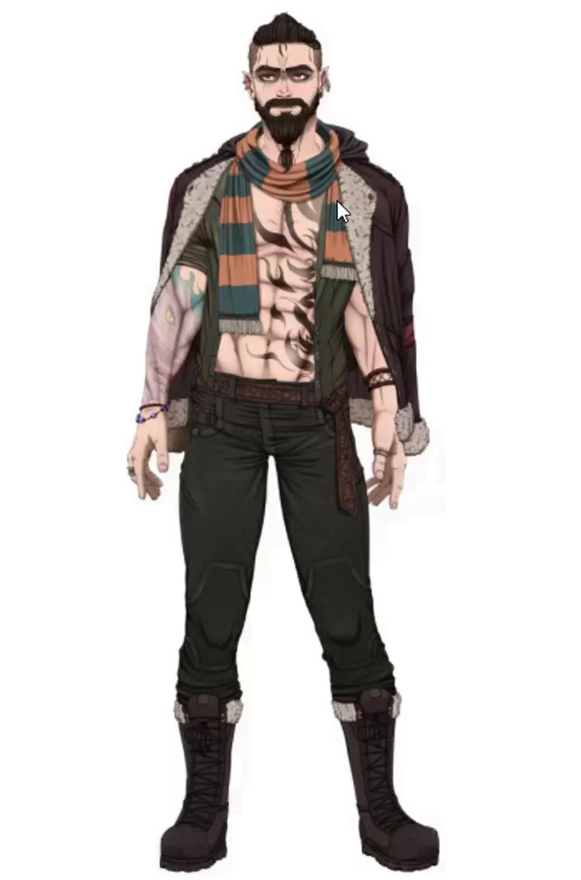 ArtStation - Atticus Jackson - Live2D model Rigging