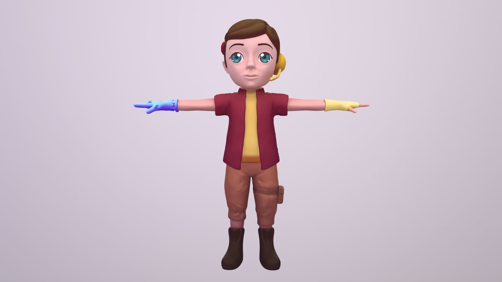 ArtStation - "Engineer Boy" Game-Ready Character