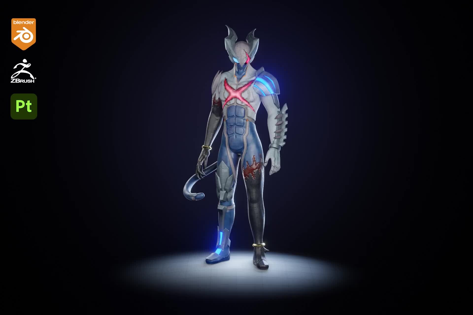 ArtStation - ALIEN WARRIOR - GAME CHARACTER