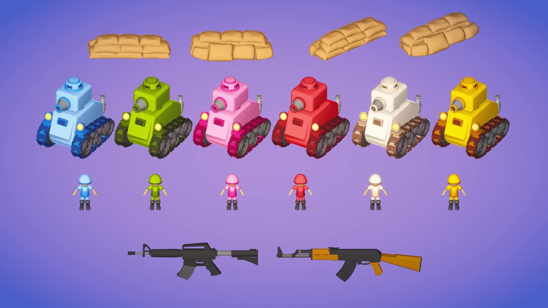 ArtStation - Low Poly Army