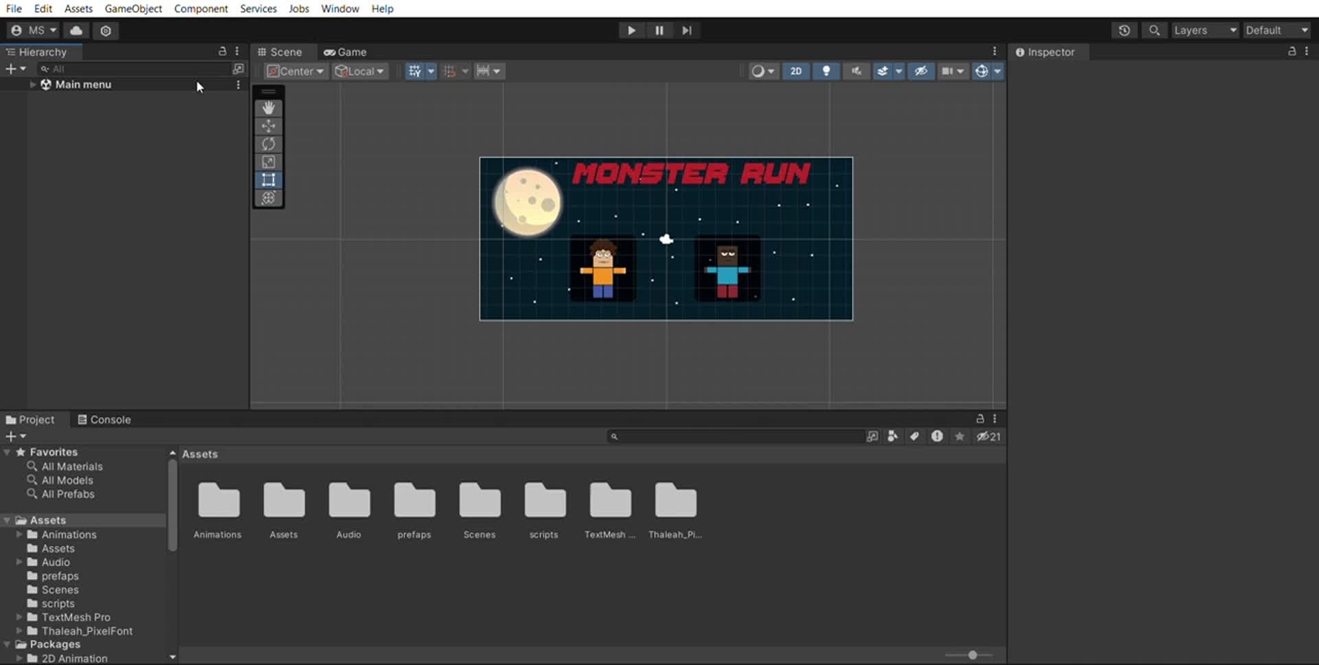 ArtStation - Monster Run 2D