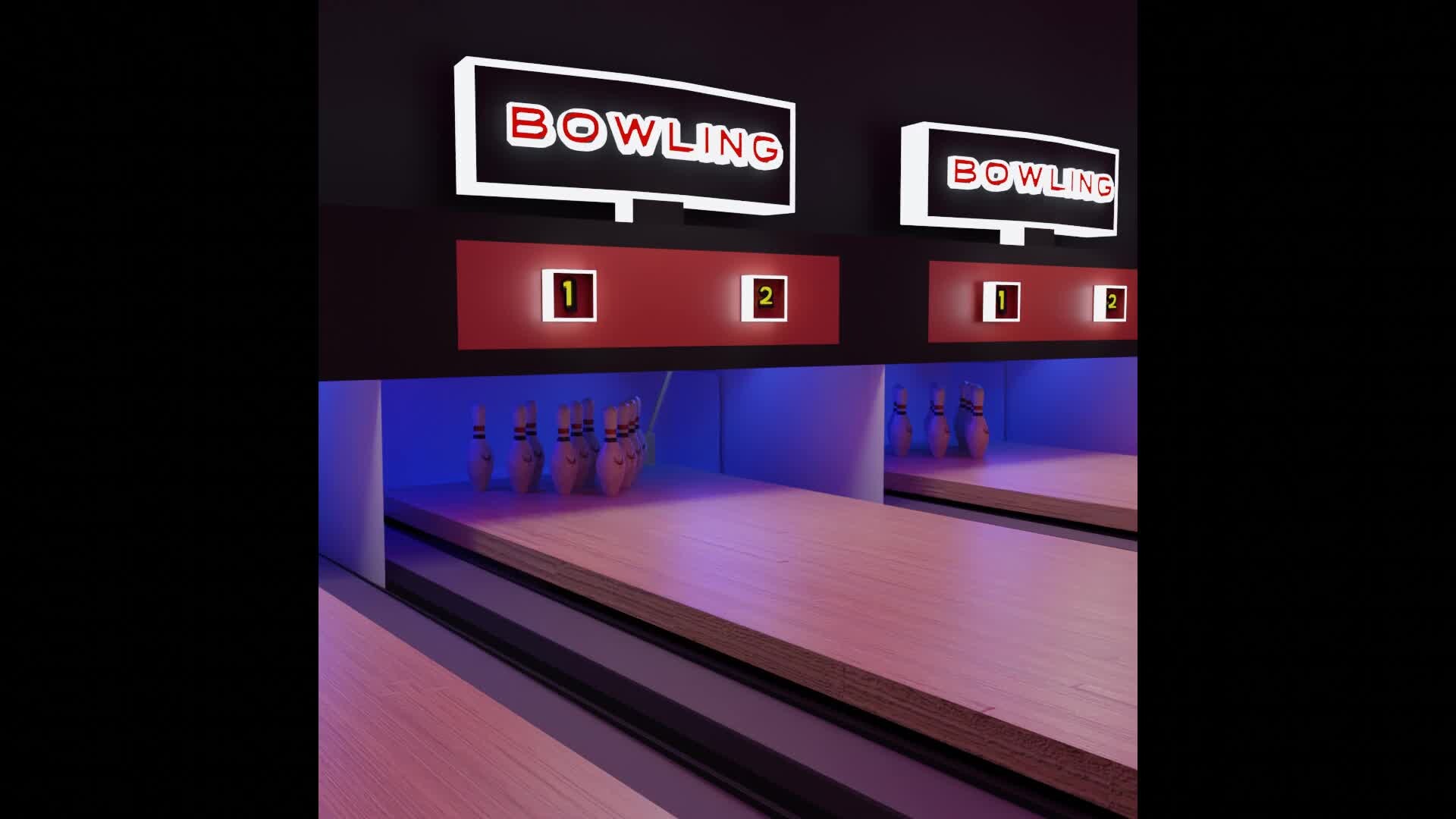 ArtStation - Bowling Alley