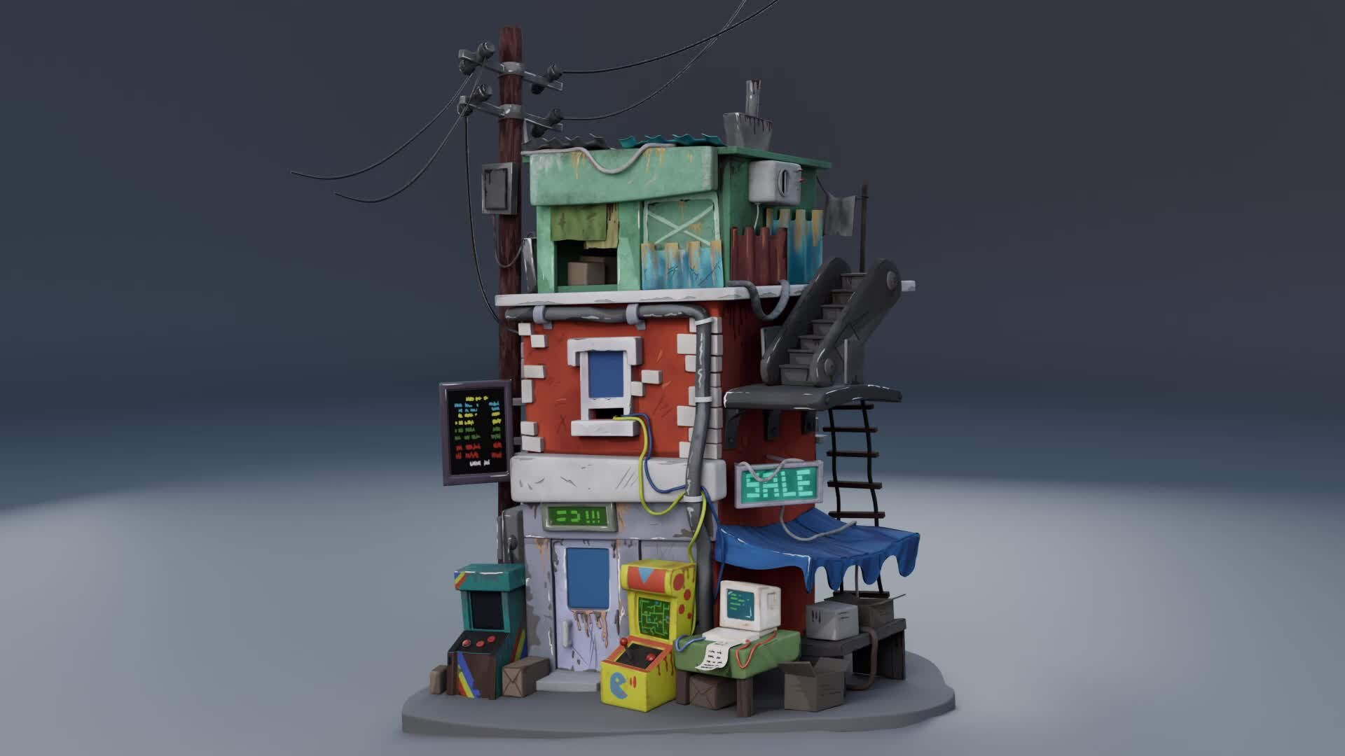 ArtStation - Retro Building