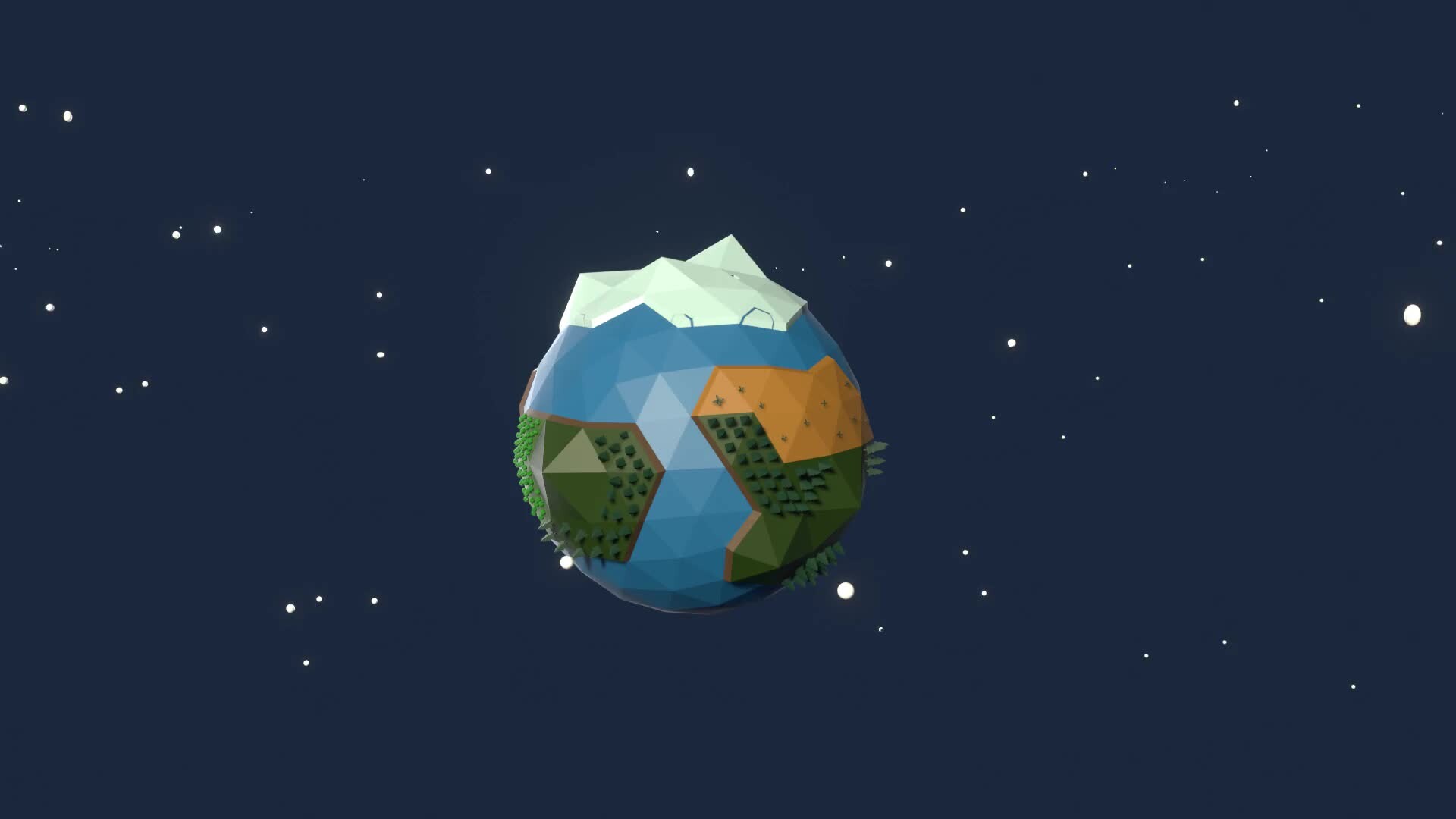 ArtStation - Low Poly Planet - Journey Across the Cosmos