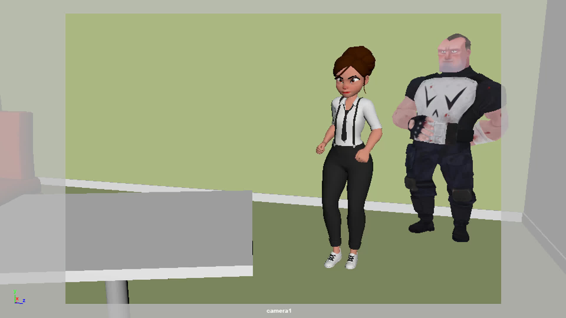 ArtStation - Some quick animation test with waitress rig