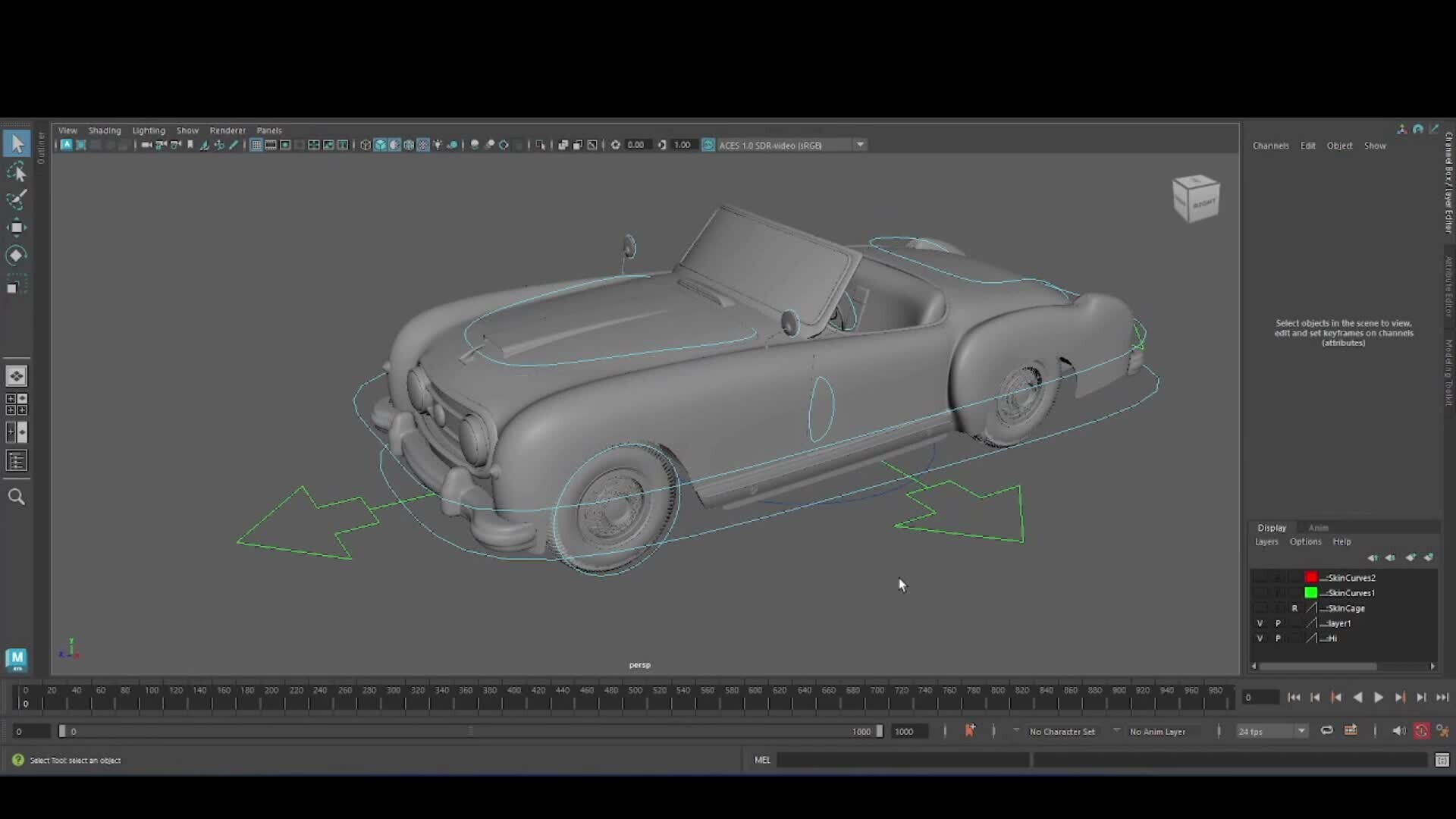 ArtStation - Car Rigging In Maya