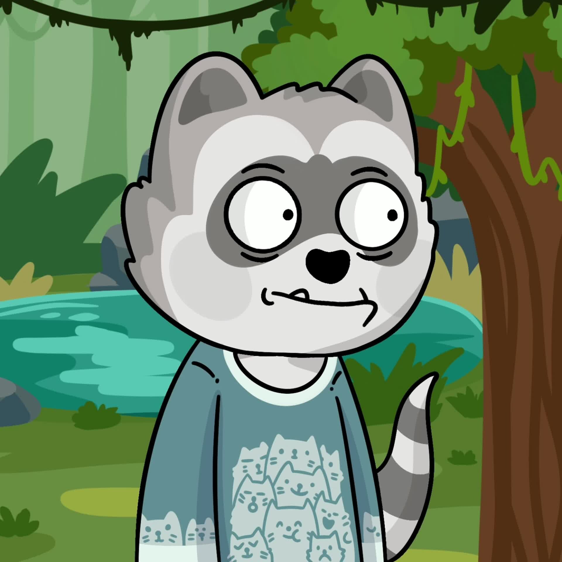 ArtStation - Cartoon Raccoons