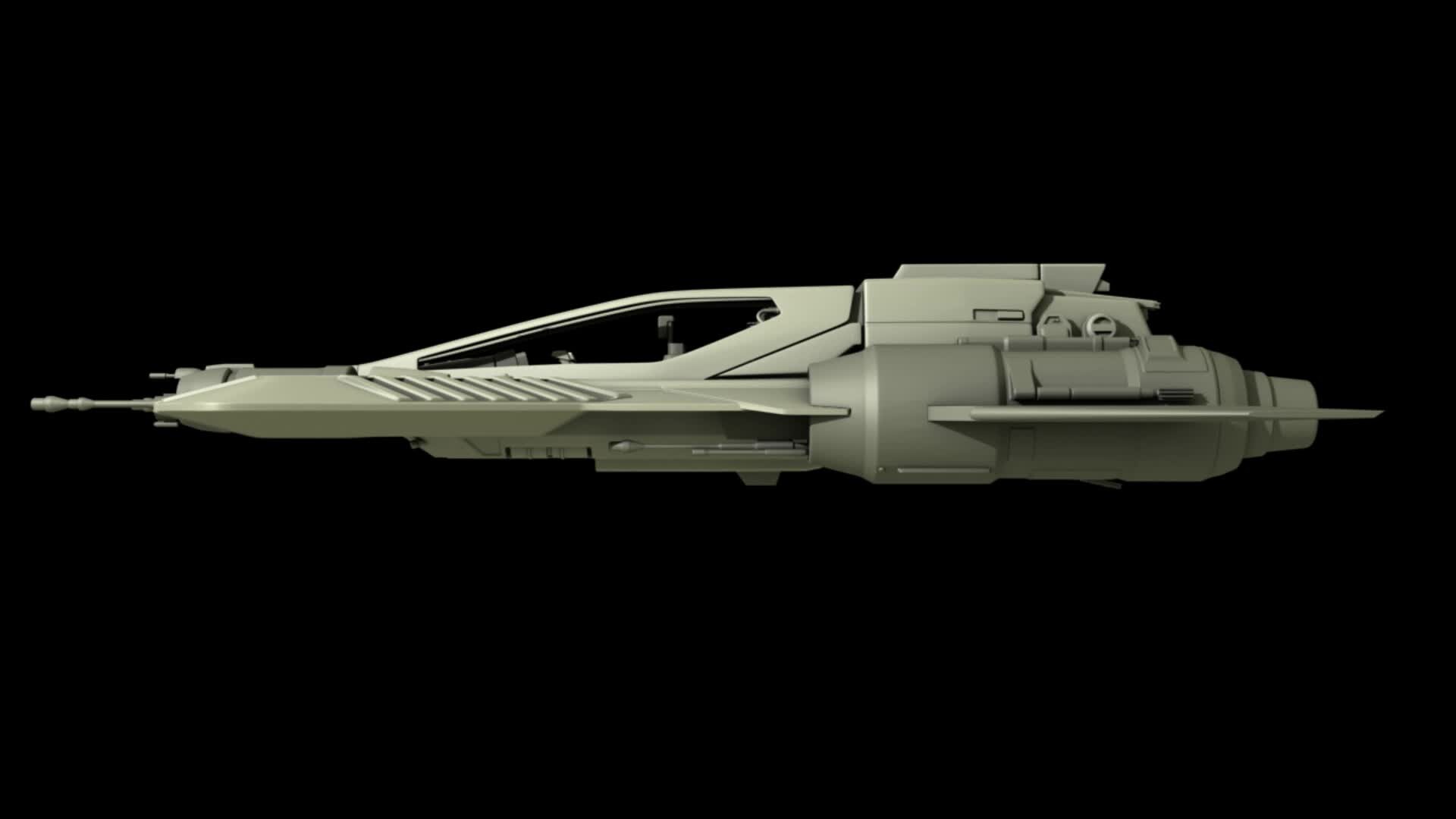 ArtStation - Pirate Snub Fighter/R-41 Starchaser Turntable