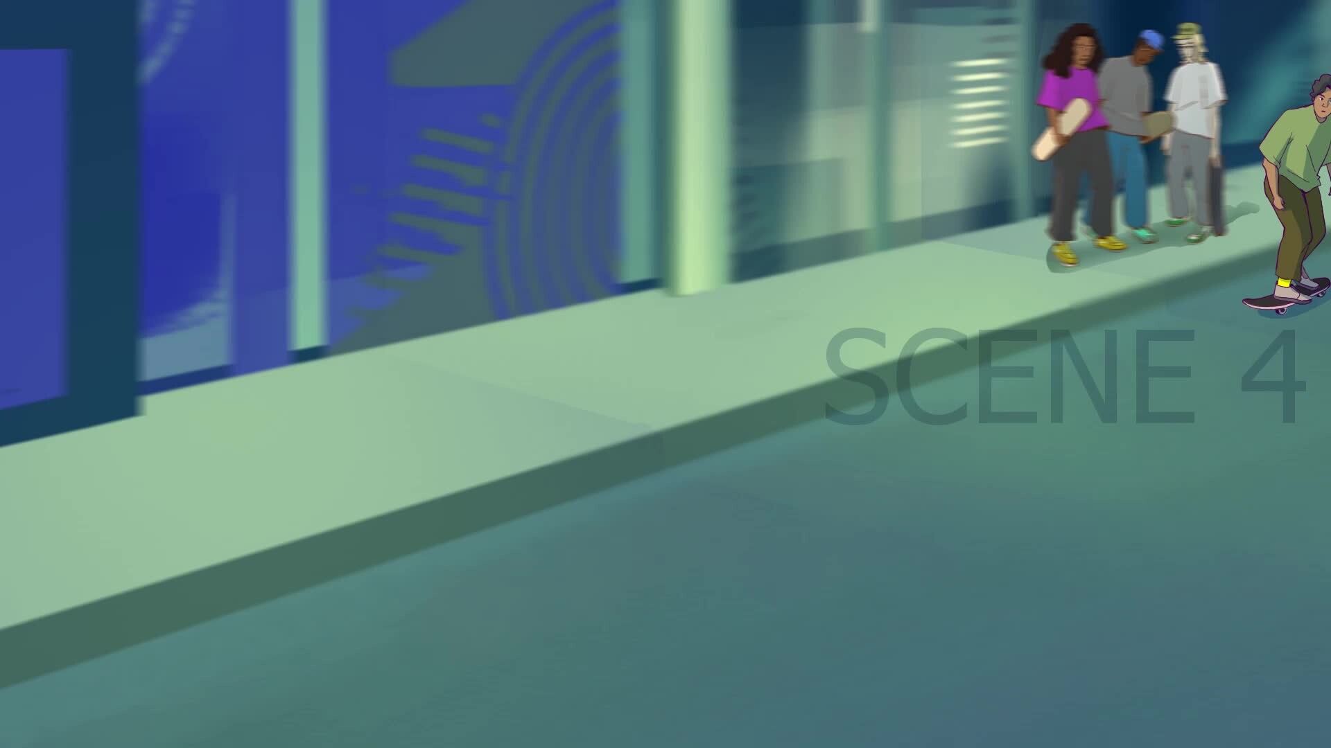 ArtStation - “IMPRESS ME” Skate Animation Scene 4