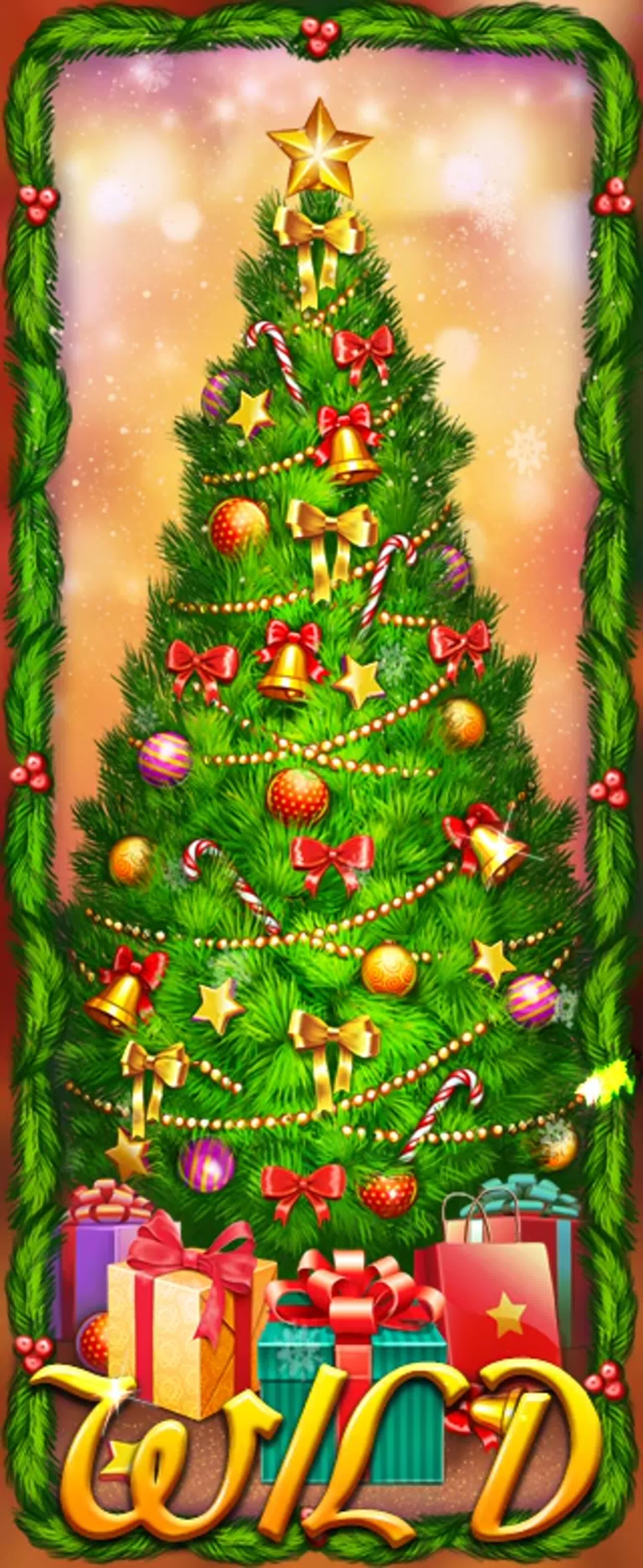 ArtStation - Christmas themed WILD symbol animation. Christmas tree ...