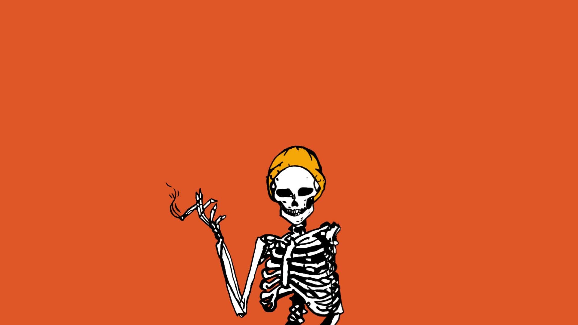 ArtStation - Skeleton smoking animation test