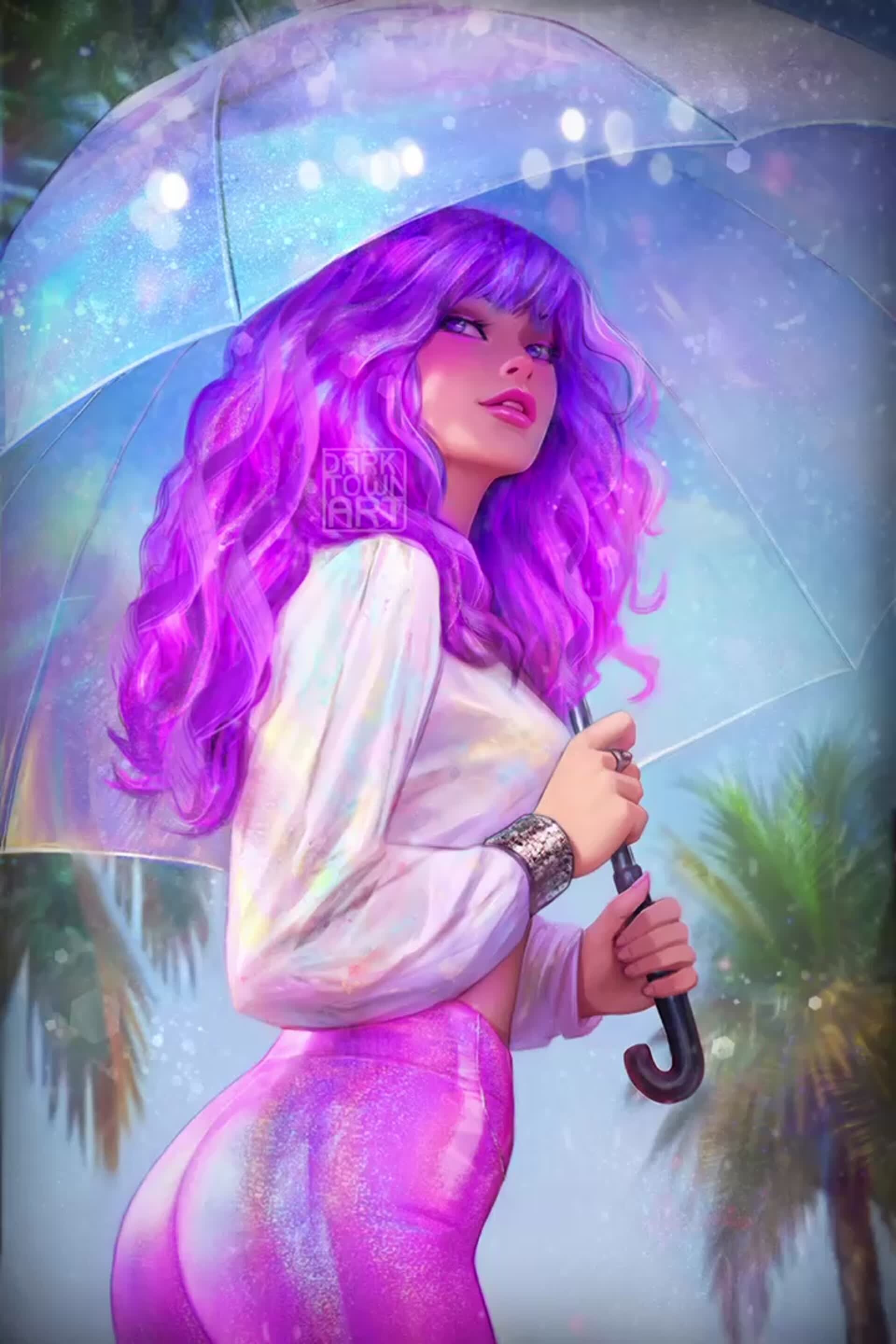 ArtStation - Umbrella Rain
