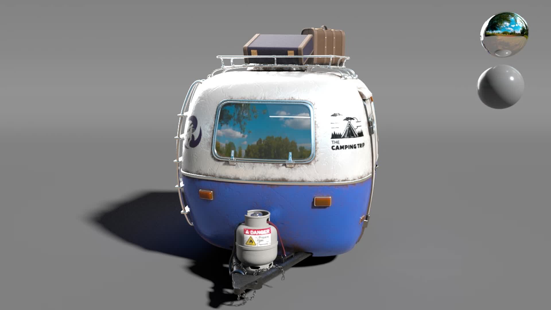 ArtStation - Classic Camper Trailer Van