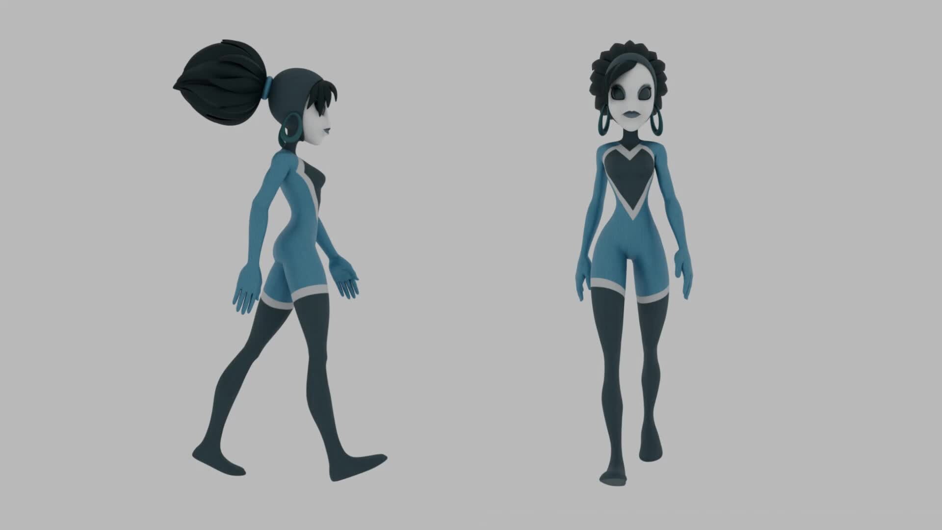 ArtStation - Alpha Walking Cycle 3D Animation