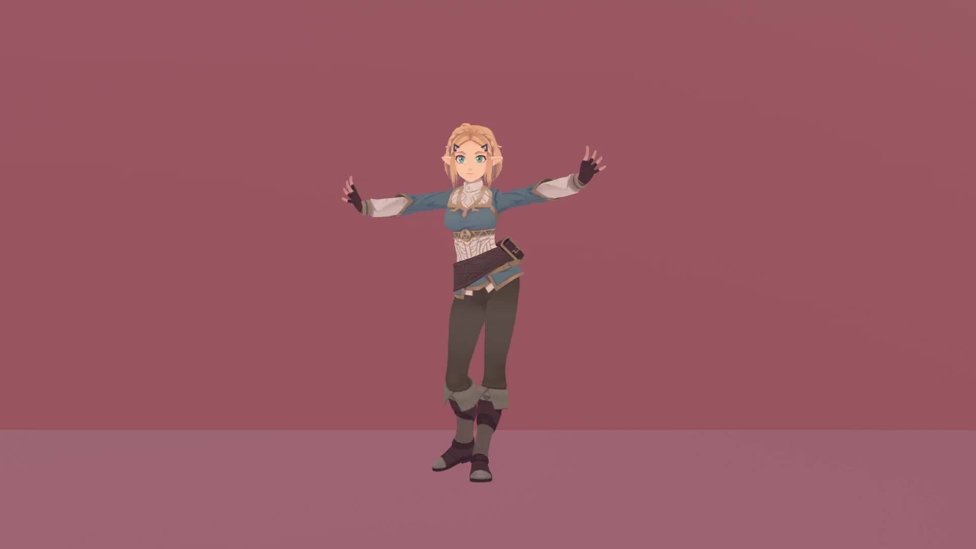 ArtStation - Blender Practice : Zelda dance to Baddie