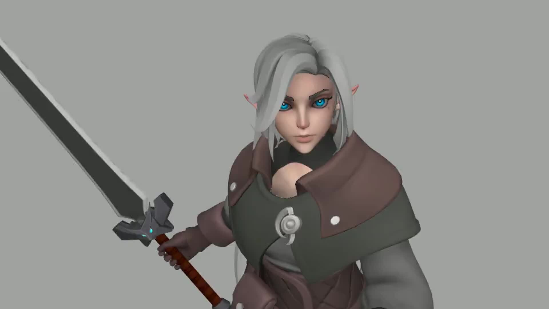 ArtStation - AZRI sword slash 3D animation demo reel.