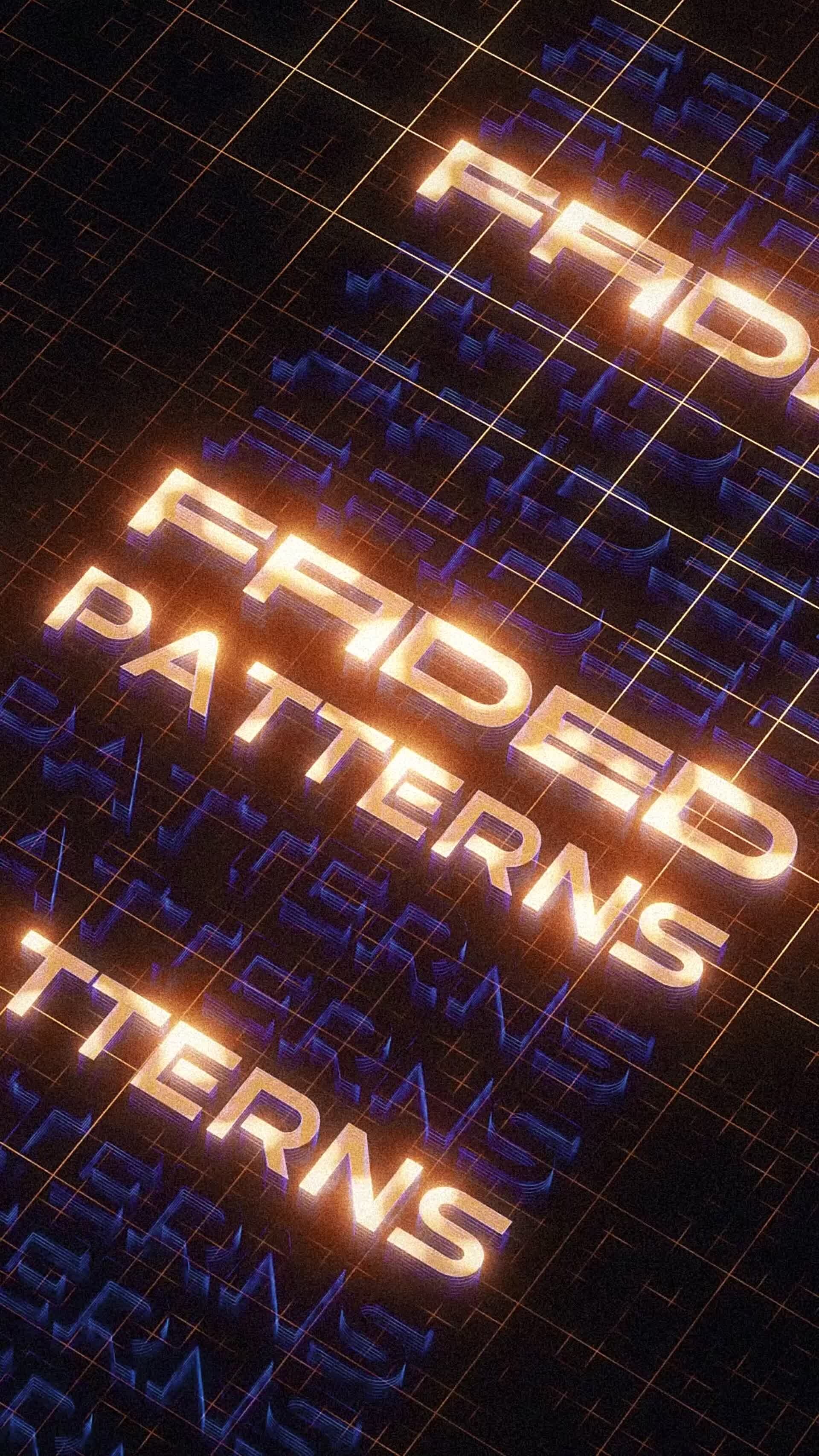 ArtStation - Faded Patterns Typography