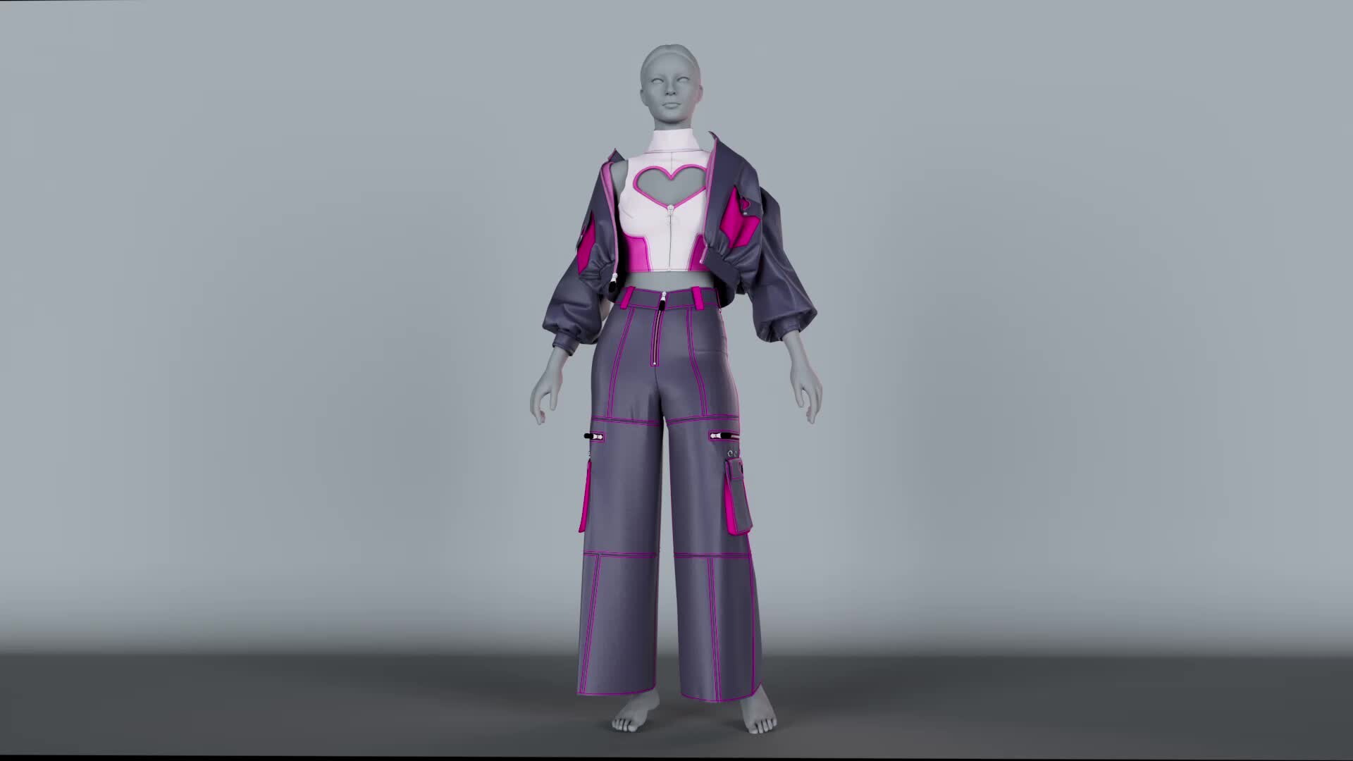 ArtStation - Cyperpunk Inspired Outfit