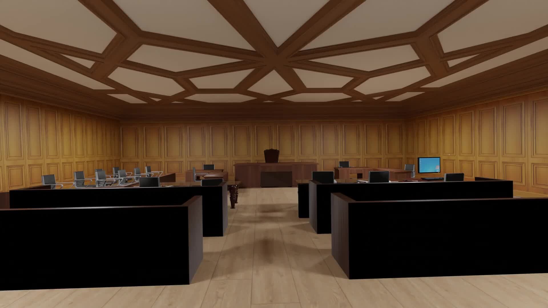 ArtStation - Virtual Courtroom Environment