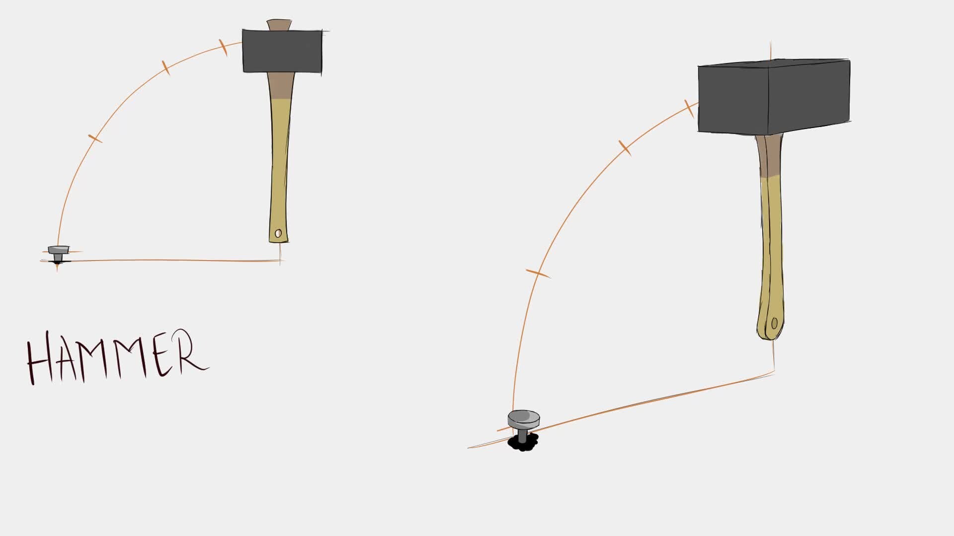 ArtStation - Hammer Animation Practice.