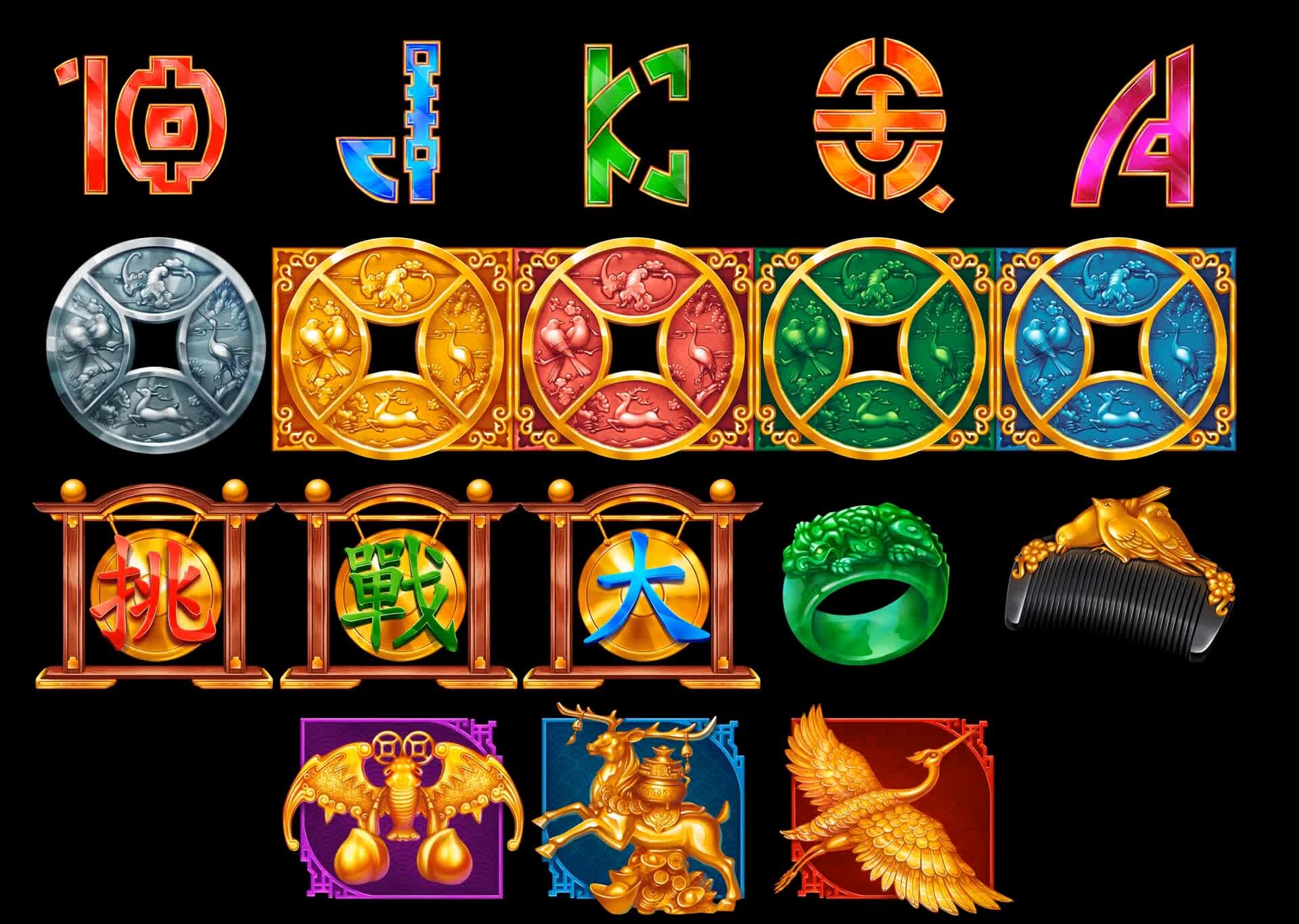 ArtStation - Set of symbols motion design - Chinese themed online slot game