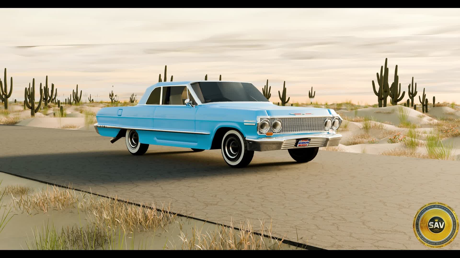 ArtStation - 1963 Chevy Impala Animation