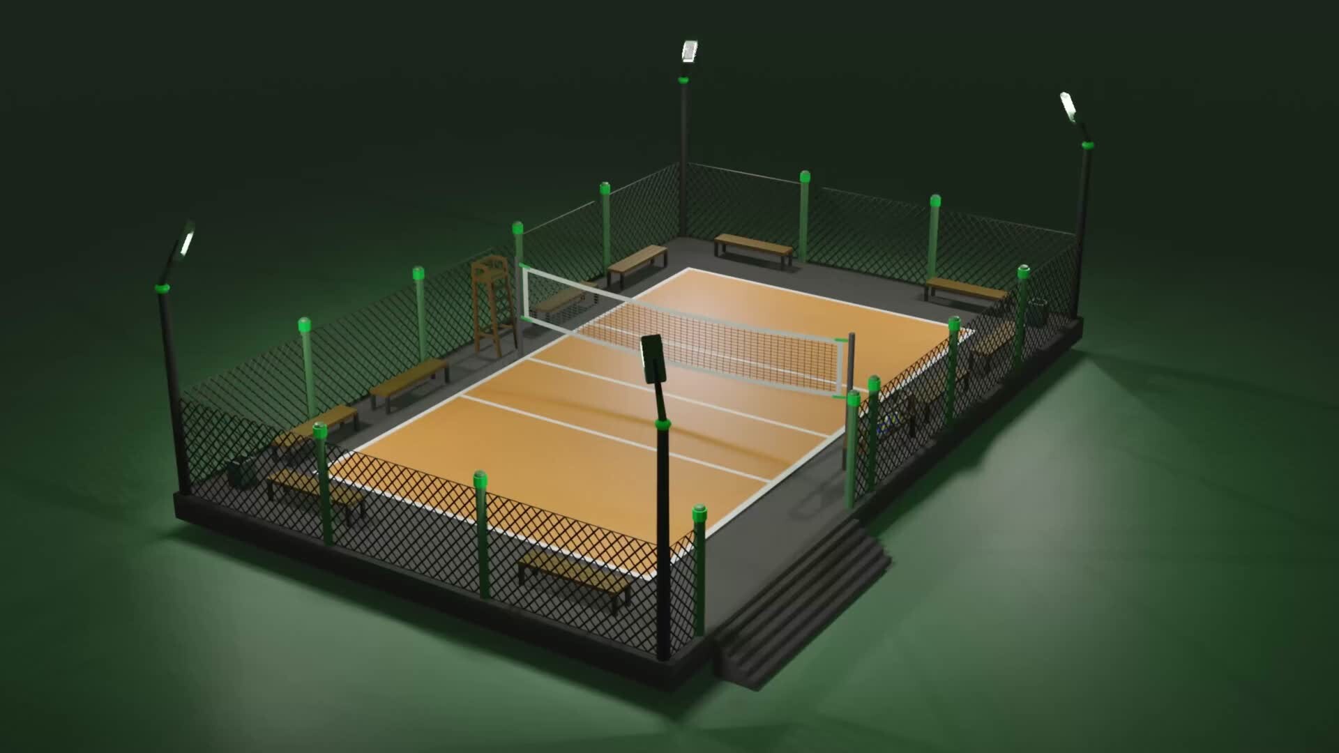 ArtStation - Volleyball Court Project