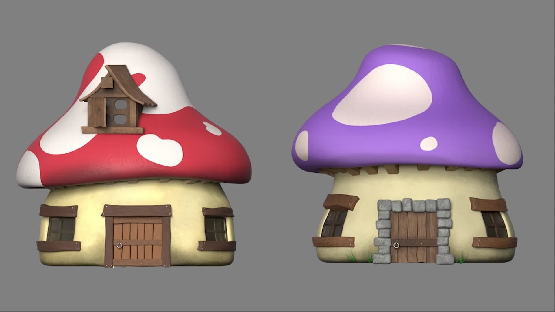 ArtStation - Mushroom Houses