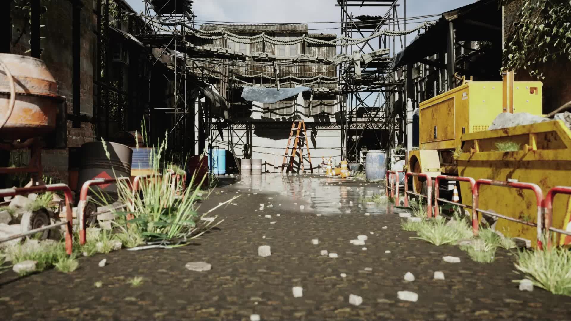 ArtStation - Alleyway Environment design