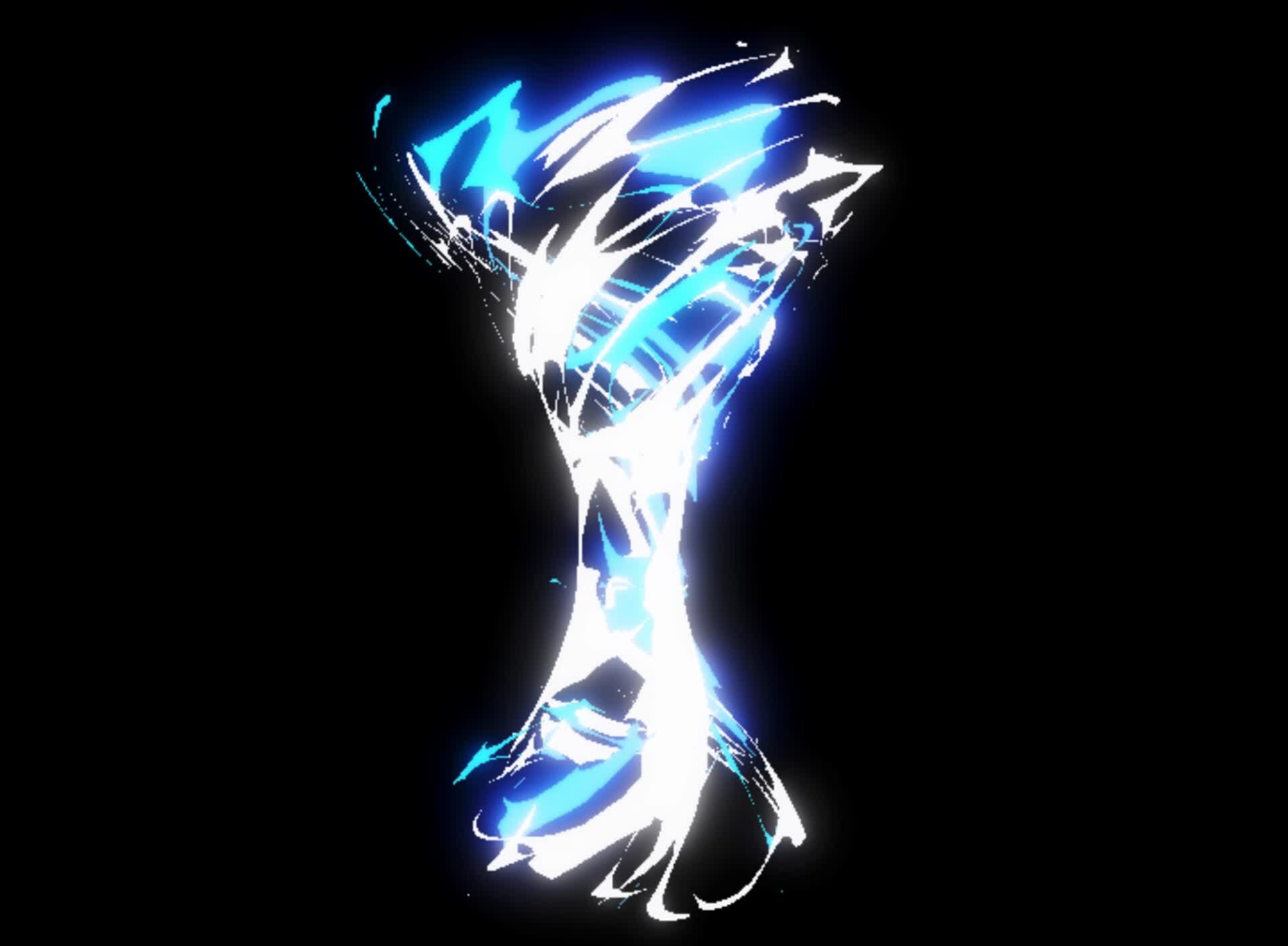 ArtStation - Blue and White swirly thing