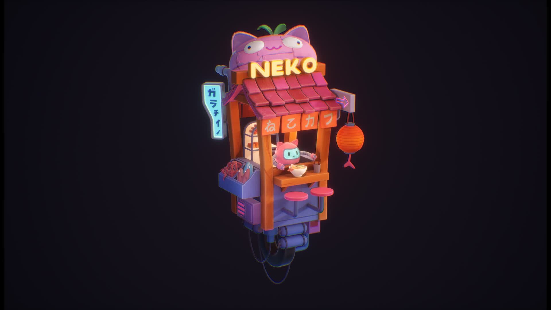 ArtStation - Neko Cafe