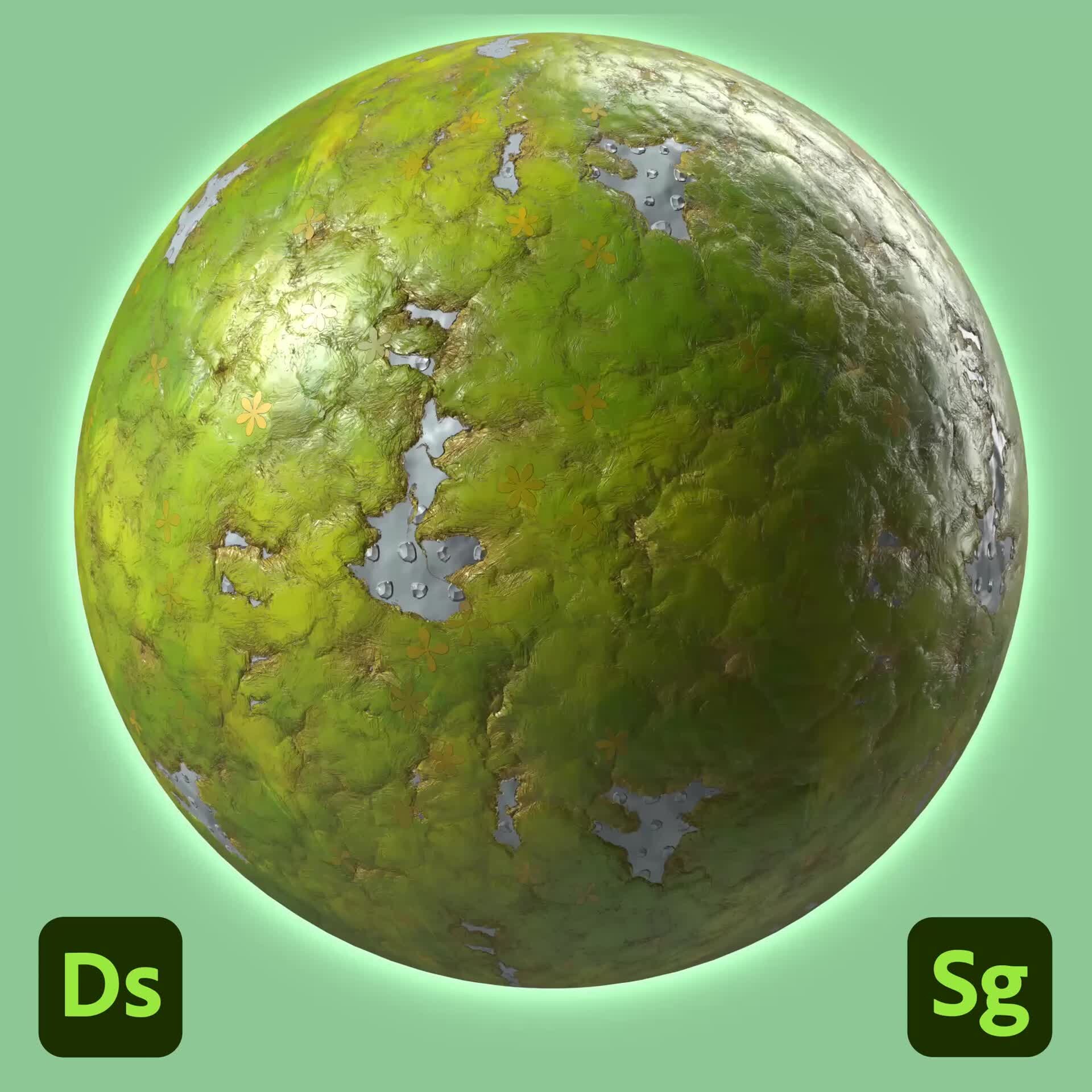 ArtStation - Moss Stylized Texture