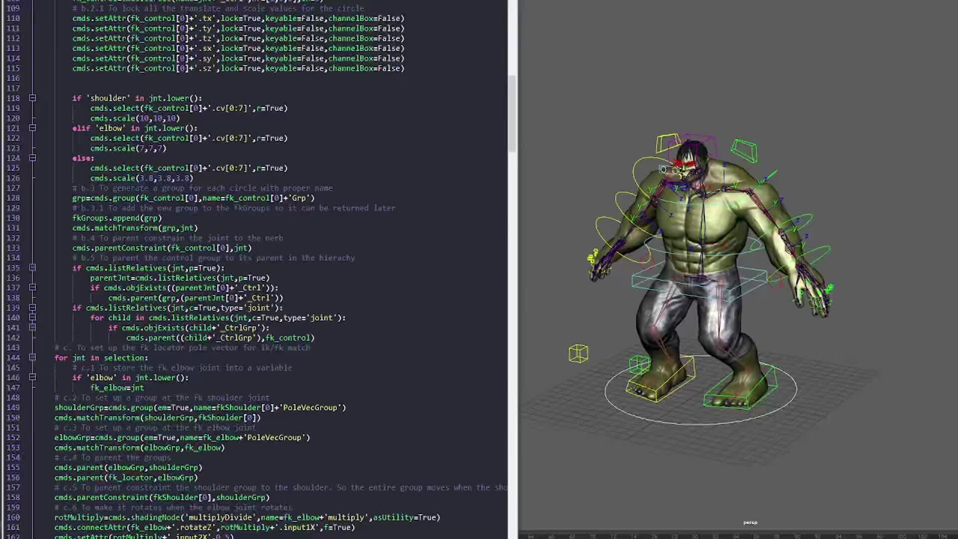ArtStation - Rigging - python script practice
