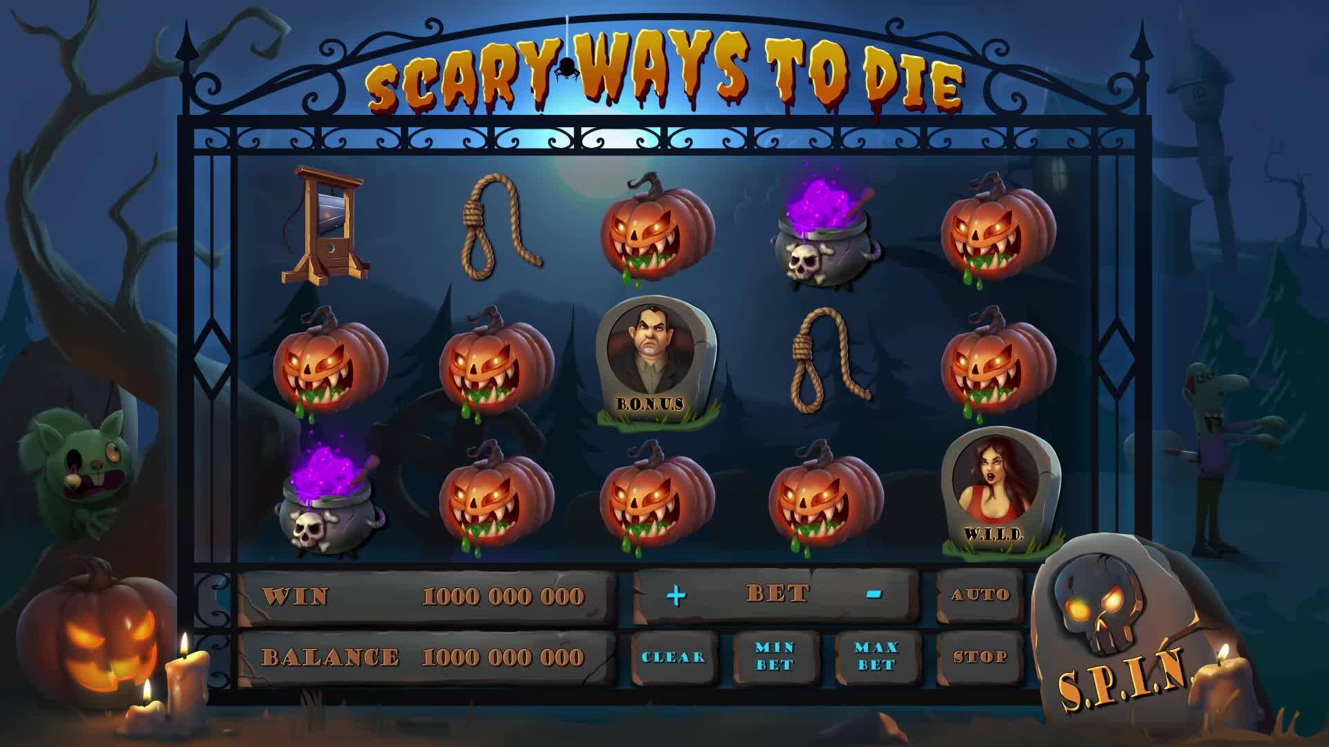 ArtStation - ‘Scary Ways to Die’ Slot — Amazing Slot Game Animation