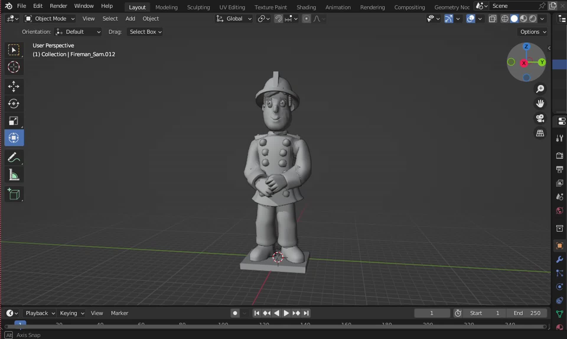 ArtStation - Fireman Sam 3d model