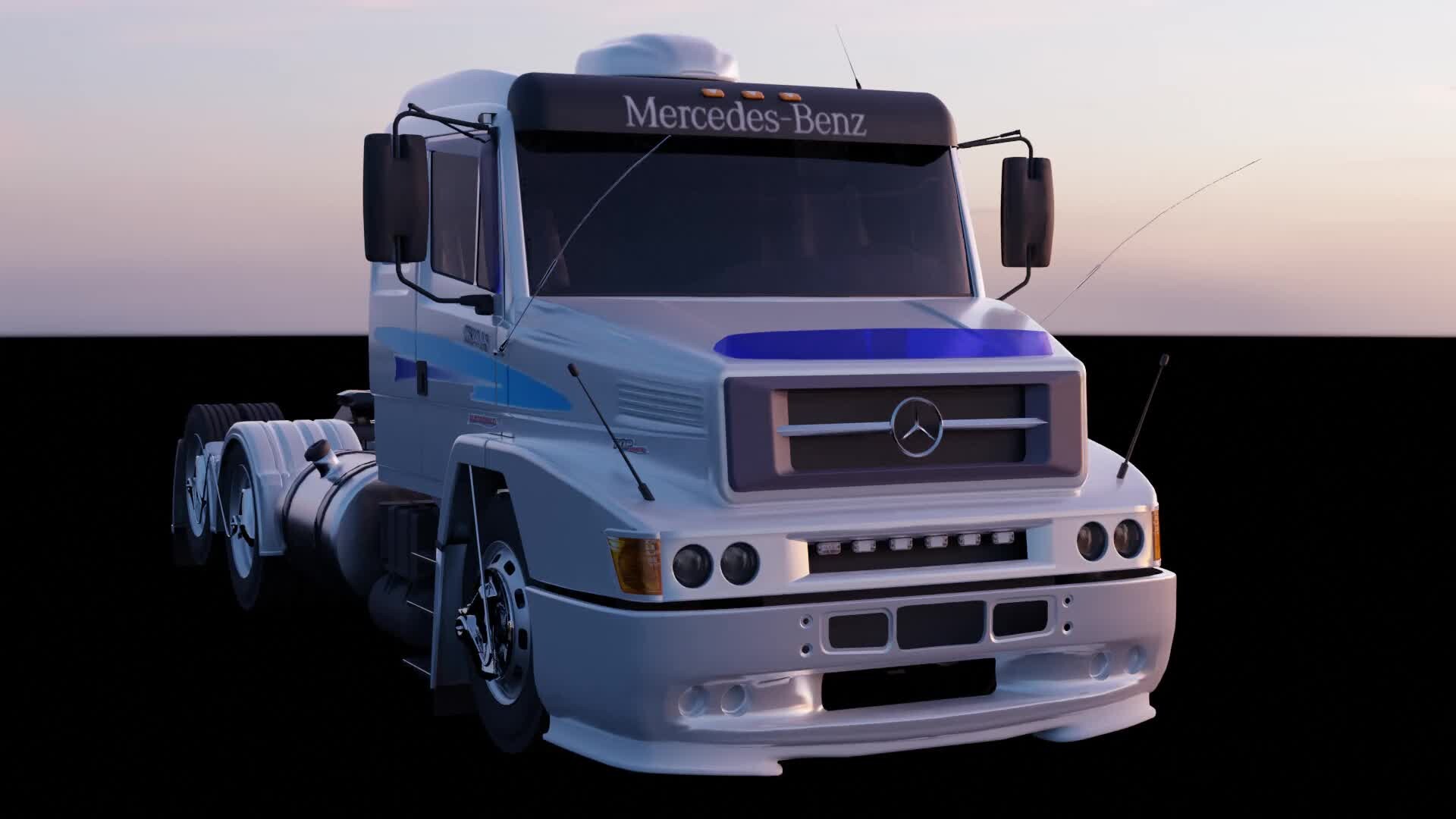 ArtStation - CAMIÓN MERCEDES BENZ 1634 ANIMACIÓN 3D