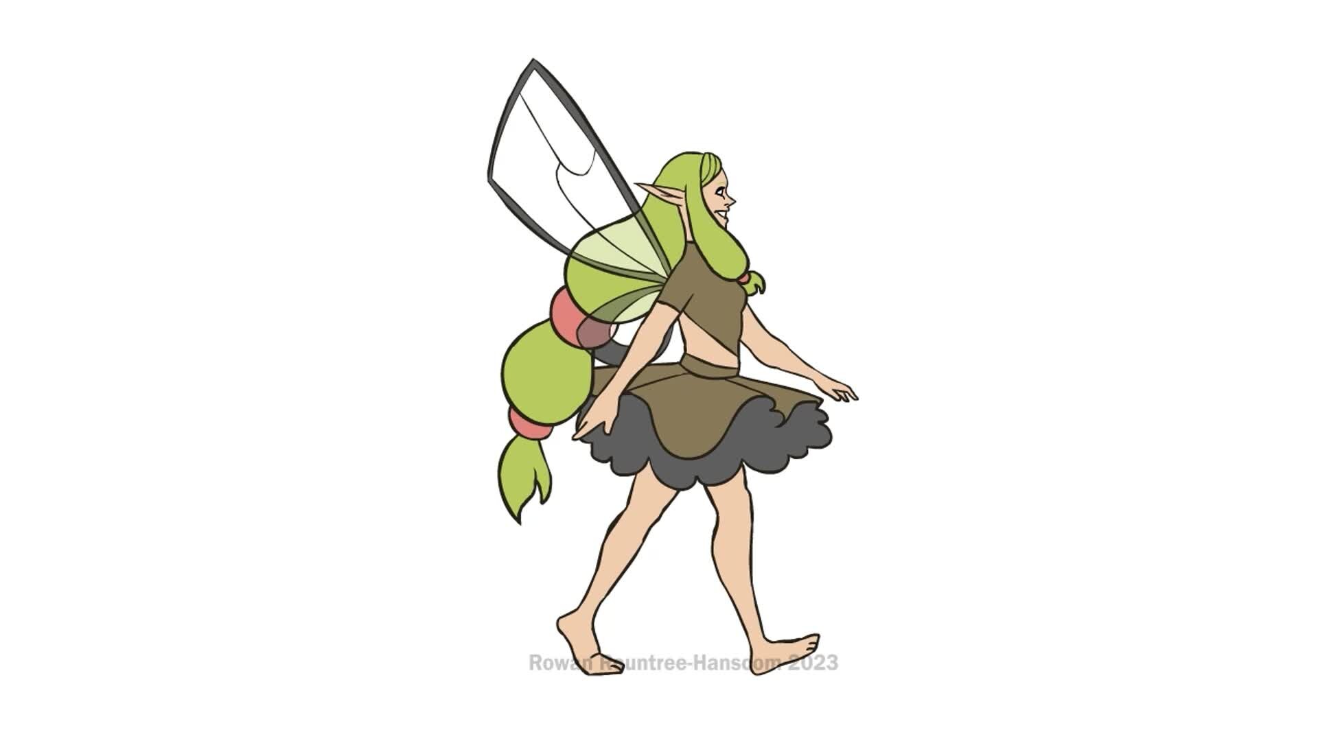 ArtStation - Fairy 2D Walkcycle