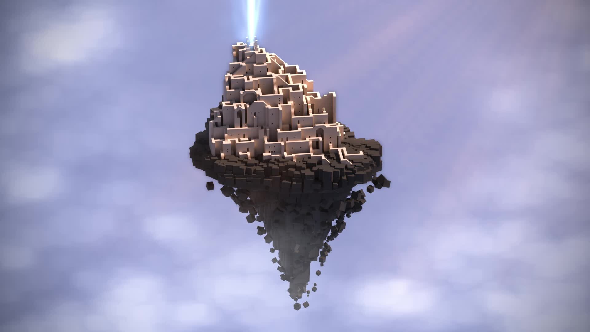 ArtStation - Flying Island - post-processing