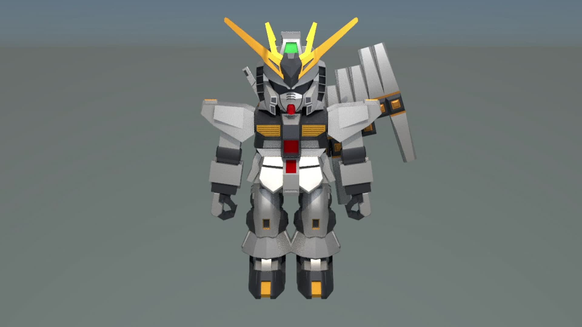 ArtStation - SD NU Gundam 3D fanart