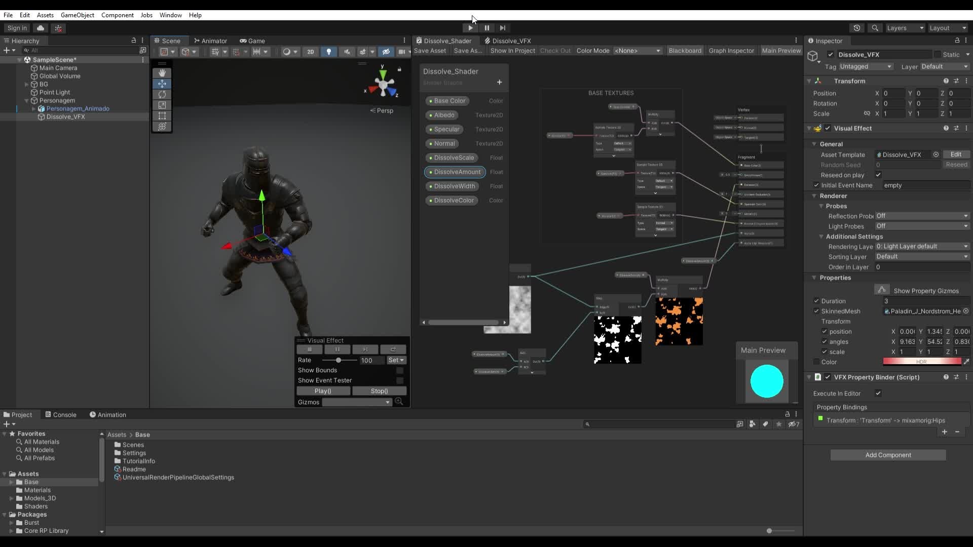 ArtStation - Unity Disintegration Shader
